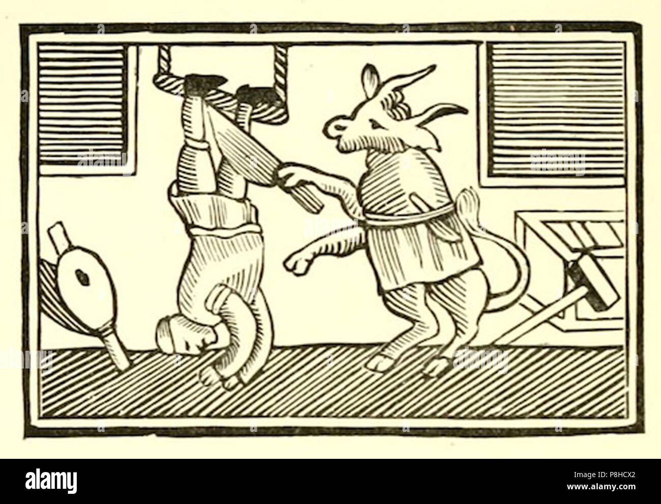 vintage german woodcut illustration Stock Photo - Alamy