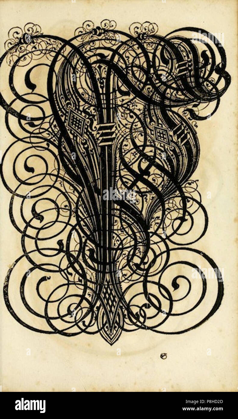 vintage german caligraphy Stock Photo - Alamy