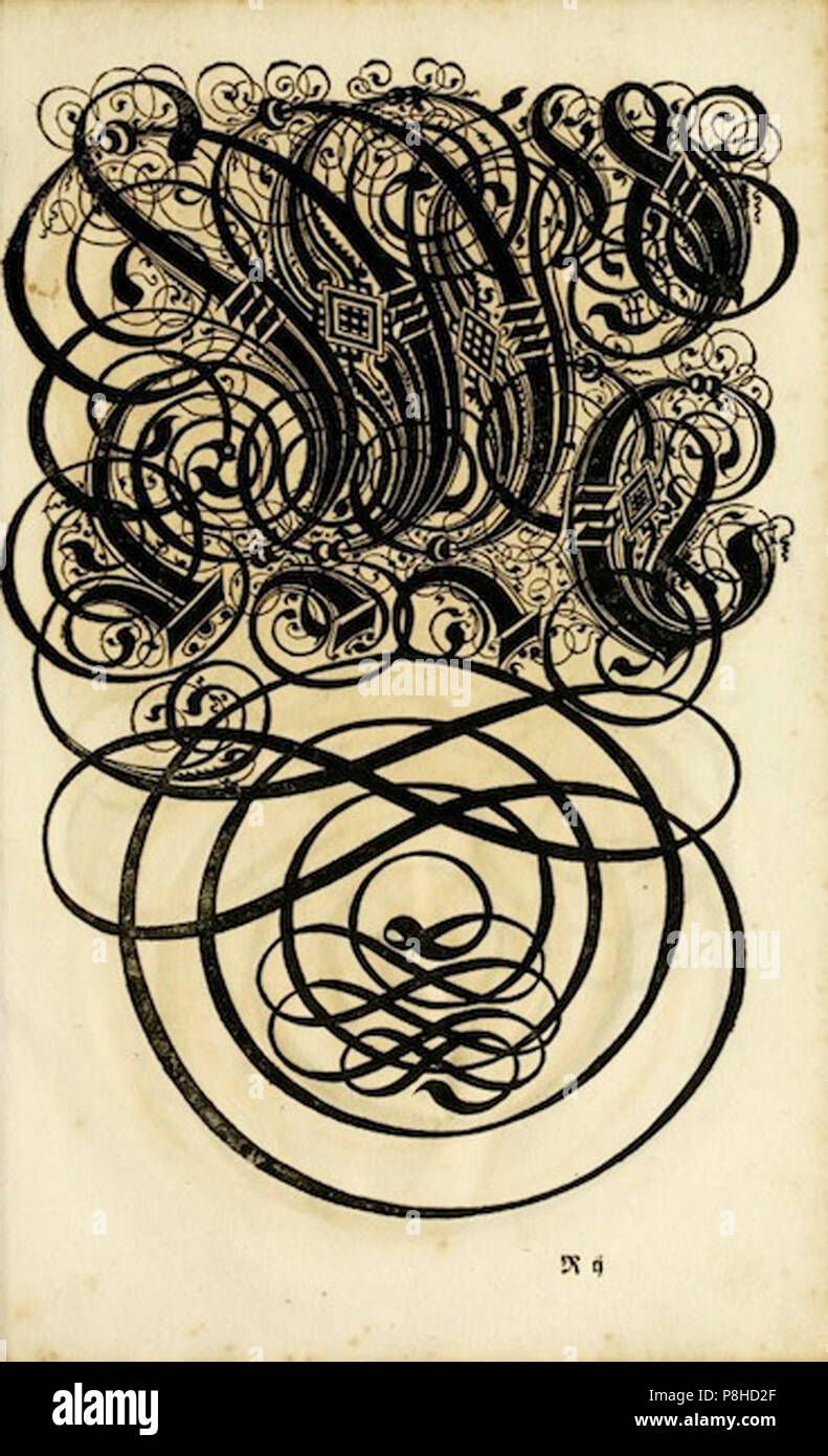 vintage german caligraphy Stock Photo - Alamy