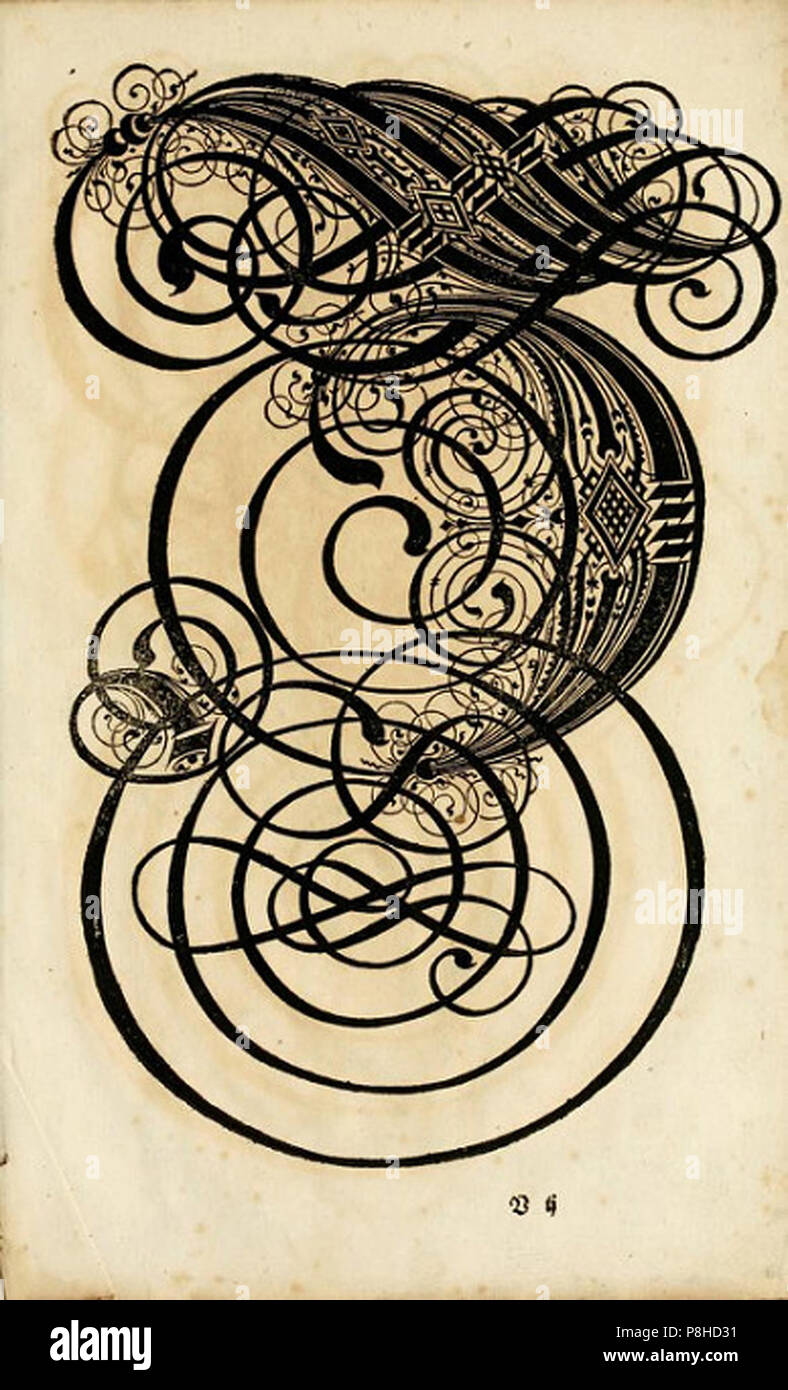 vintage german caligraphy Stock Photo - Alamy