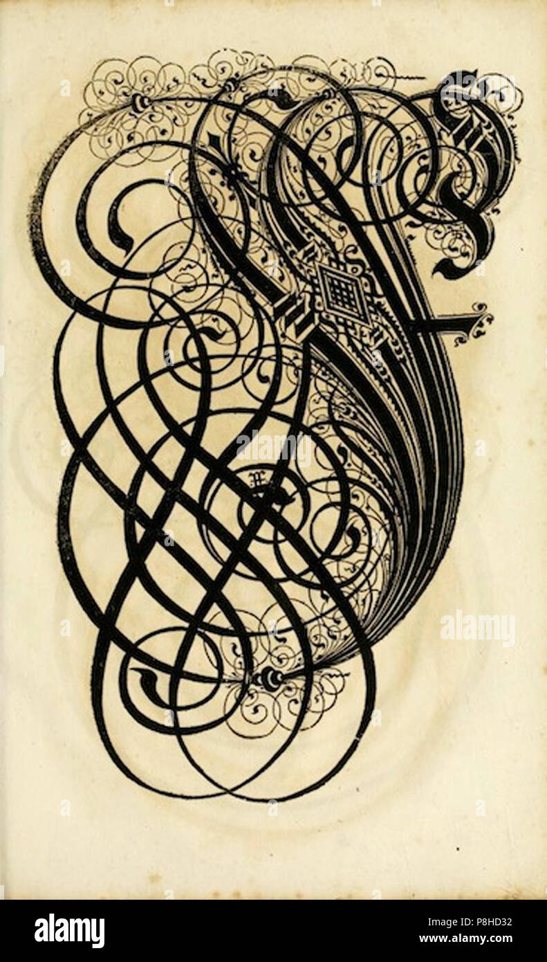 vintage german caligraphy Stock Photo - Alamy