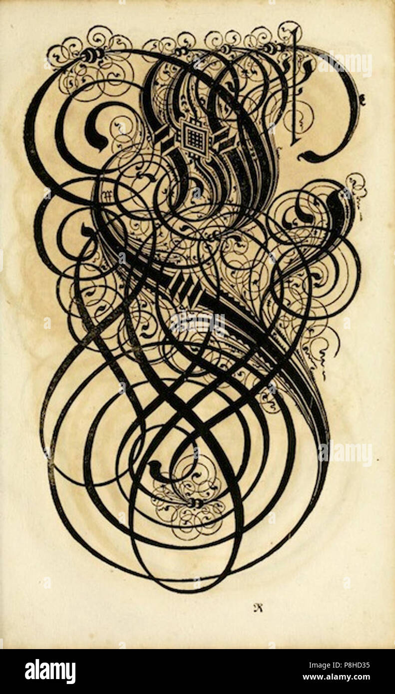 vintage german caligraphy Stock Photo - Alamy