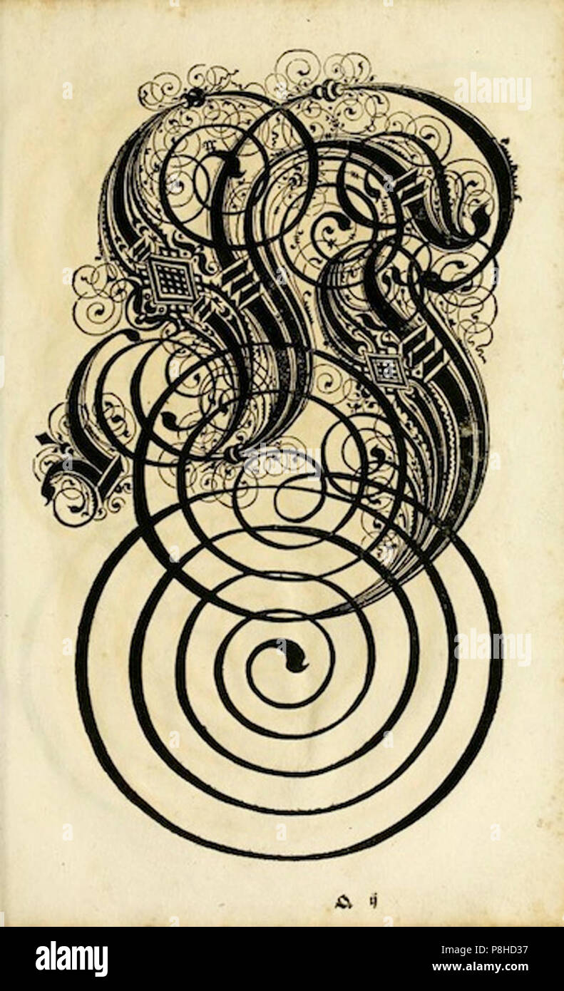 vintage german caligraphy Stock Photo - Alamy