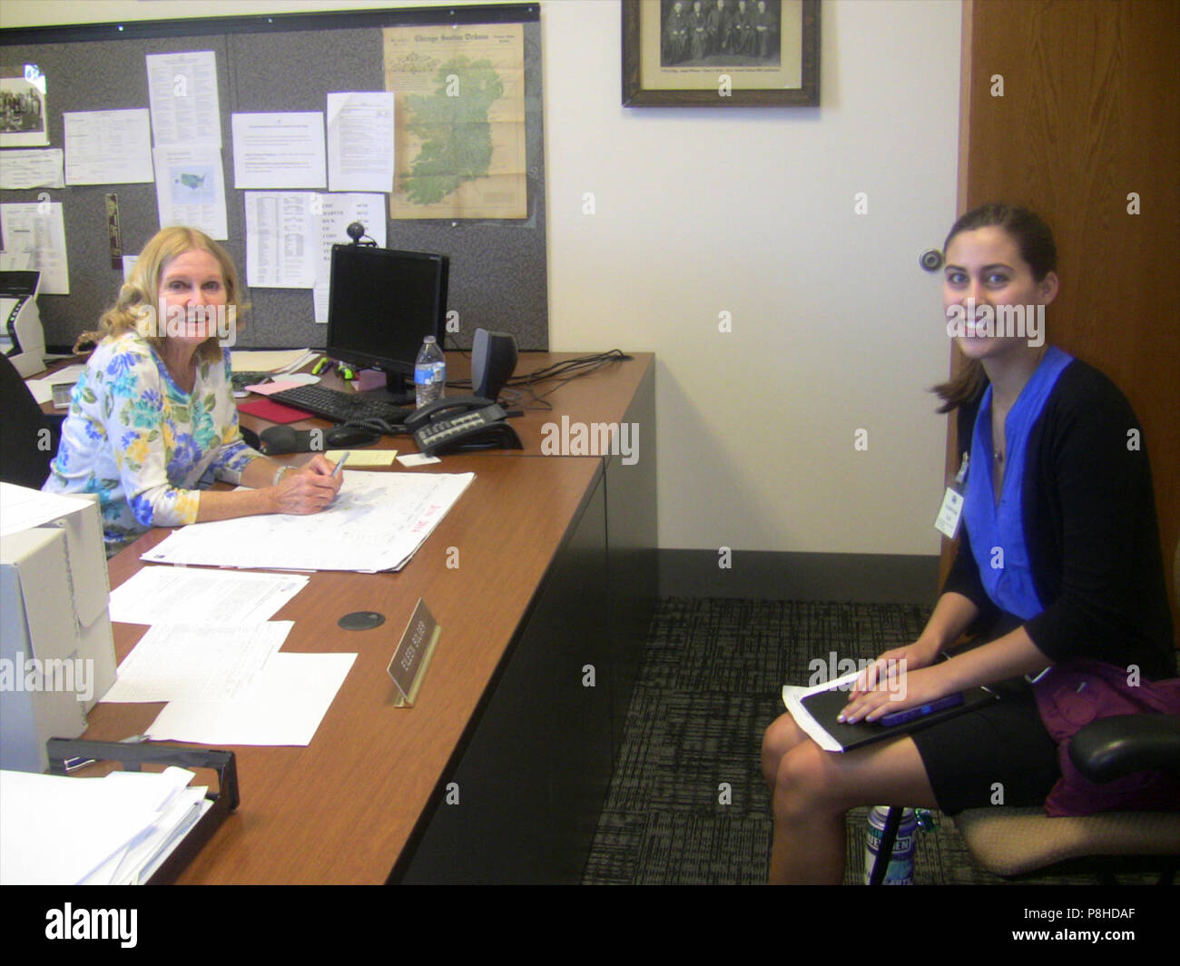 80th Anniversary Celebration . New Intern Laura Romer meeting wi80th ...