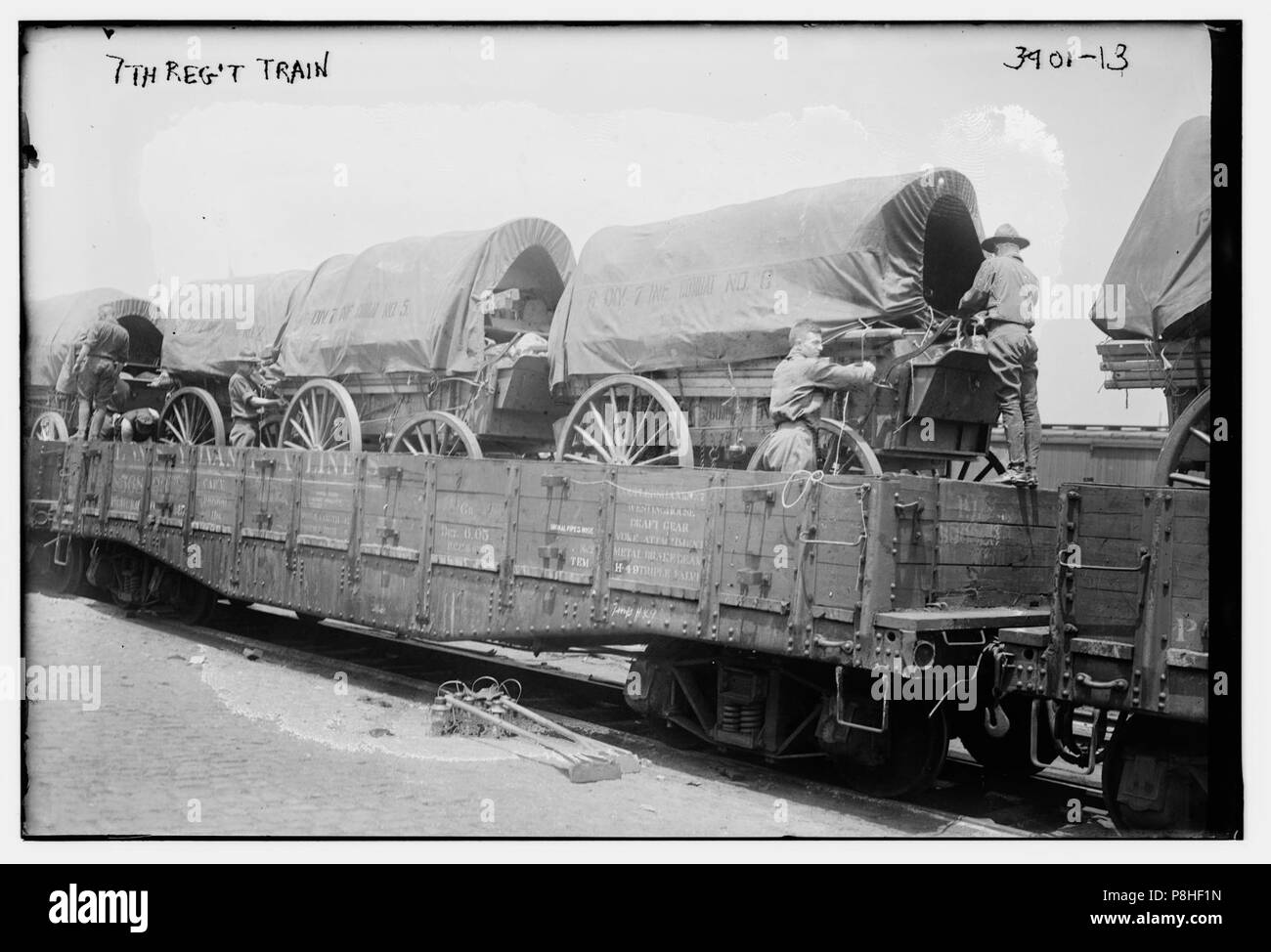 7th Reg't train Stock Photo - Alamy