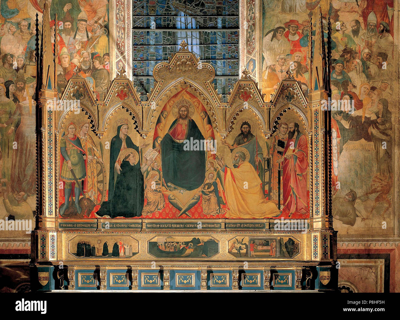 8 Andrea di Cione Orcagna, Strozzi Altarpiece. 1354-57, Santa Maria ...