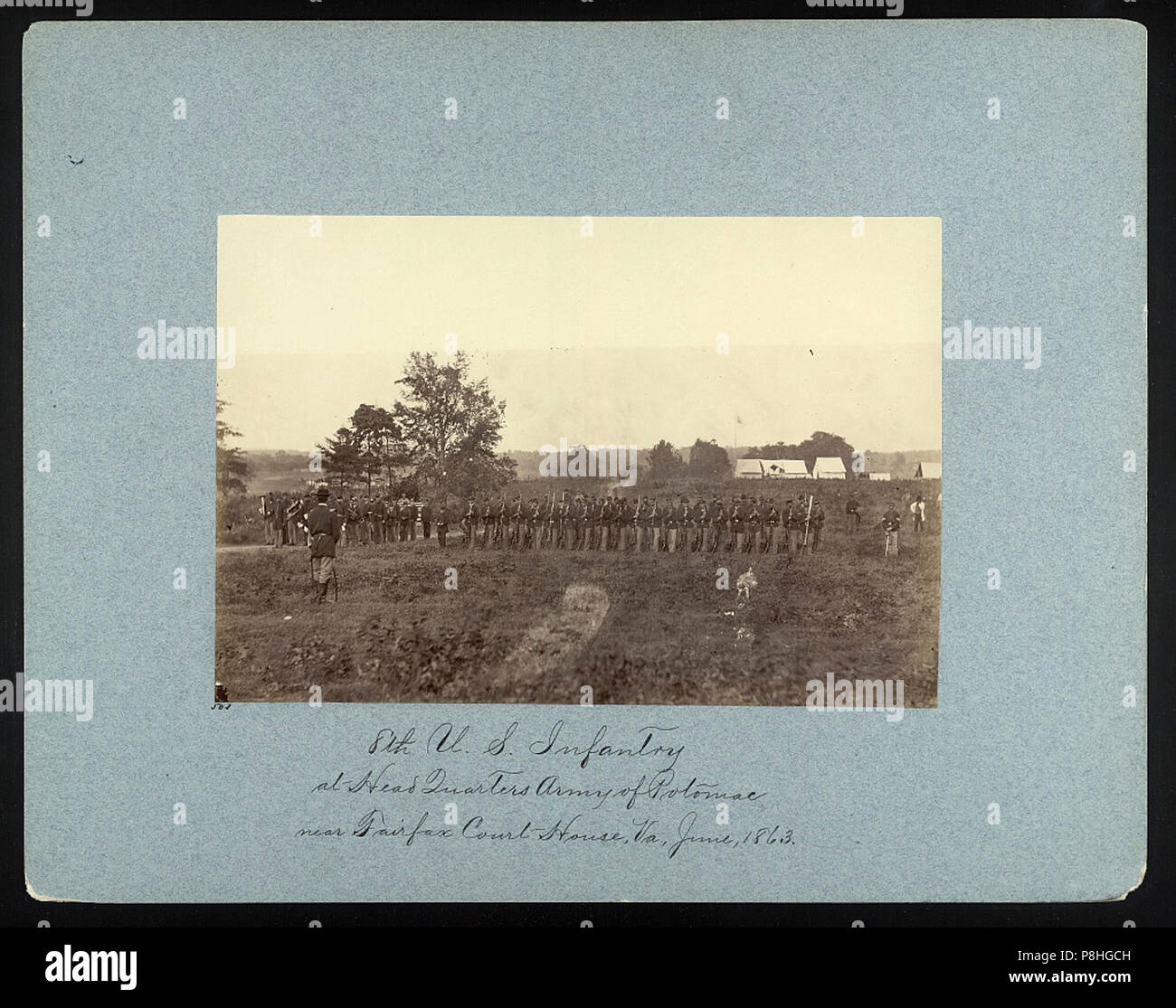 8th U.S. Infantry at Headquarters Army of Potomac near Fairfax Court ...