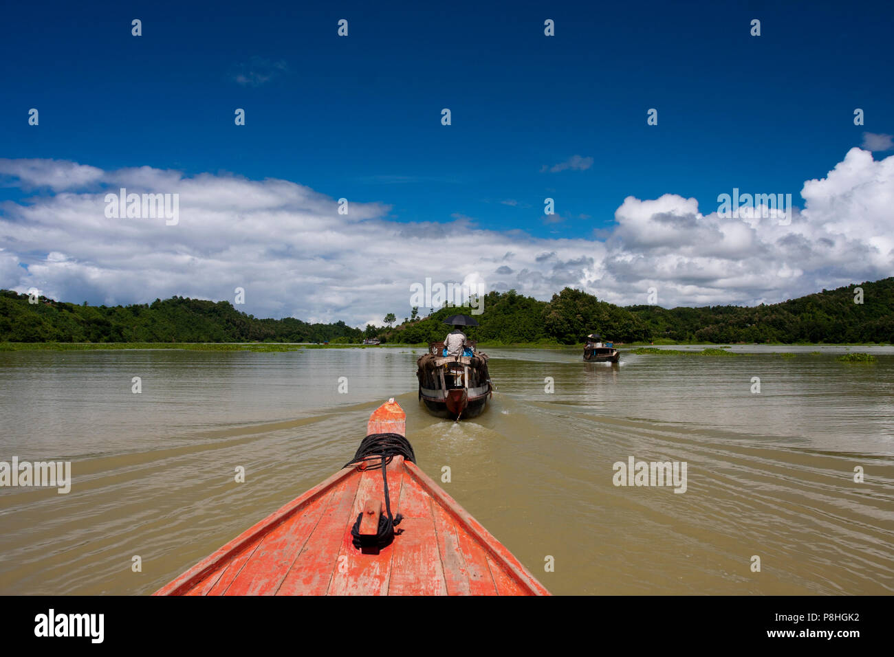 The Kaptai Lake of Rangamati in Bangladesh. A popular tourist ...