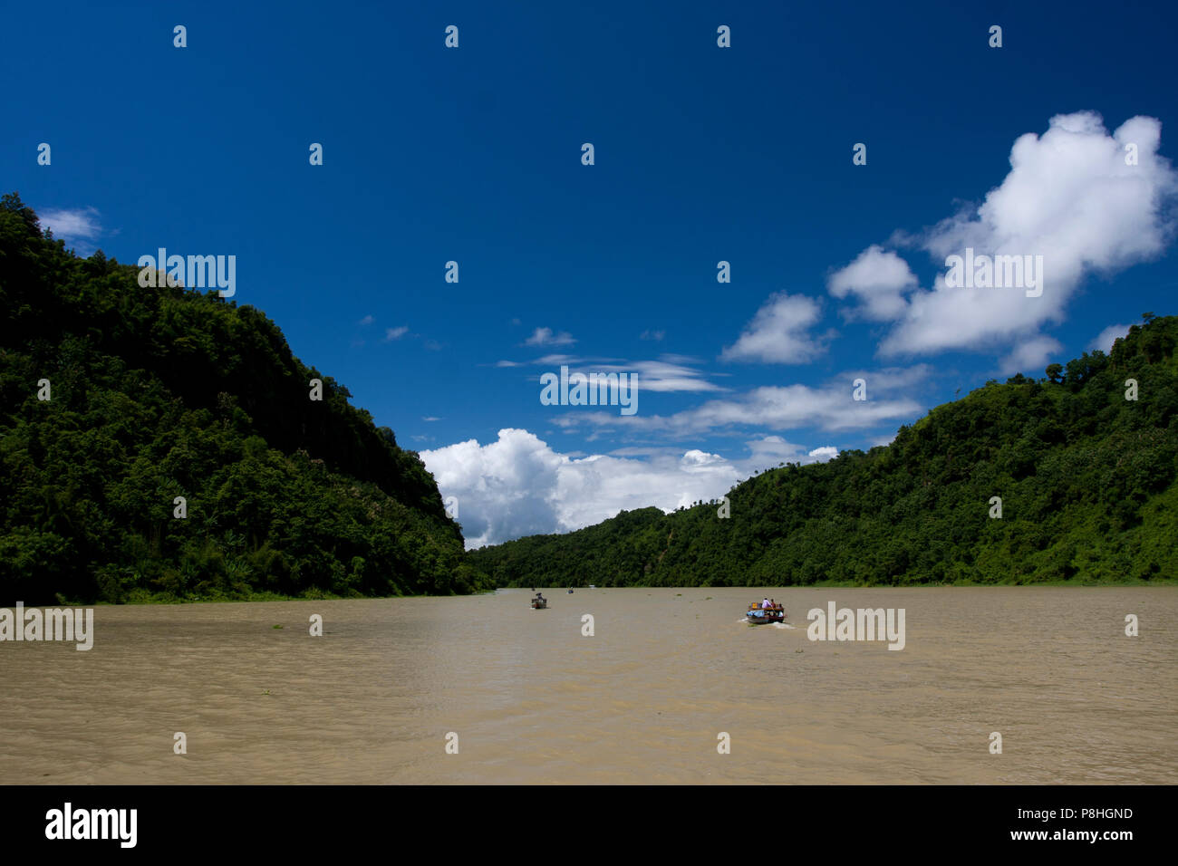 The Kaptai Lake of Rangamati in Bangladesh. A popular tourist ...