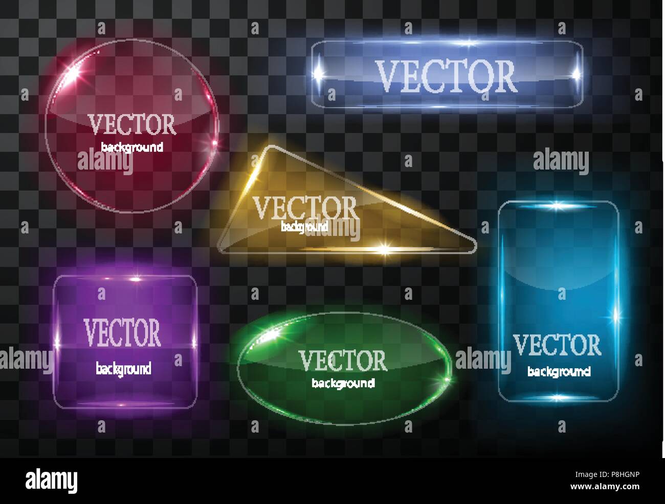 Glass vector button plane. Easy editable background Stock Vector Image & Art - Alamy