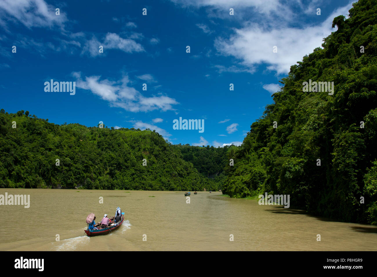 The Kaptai Lake of Rangamati in Bangladesh. A popular tourist ...