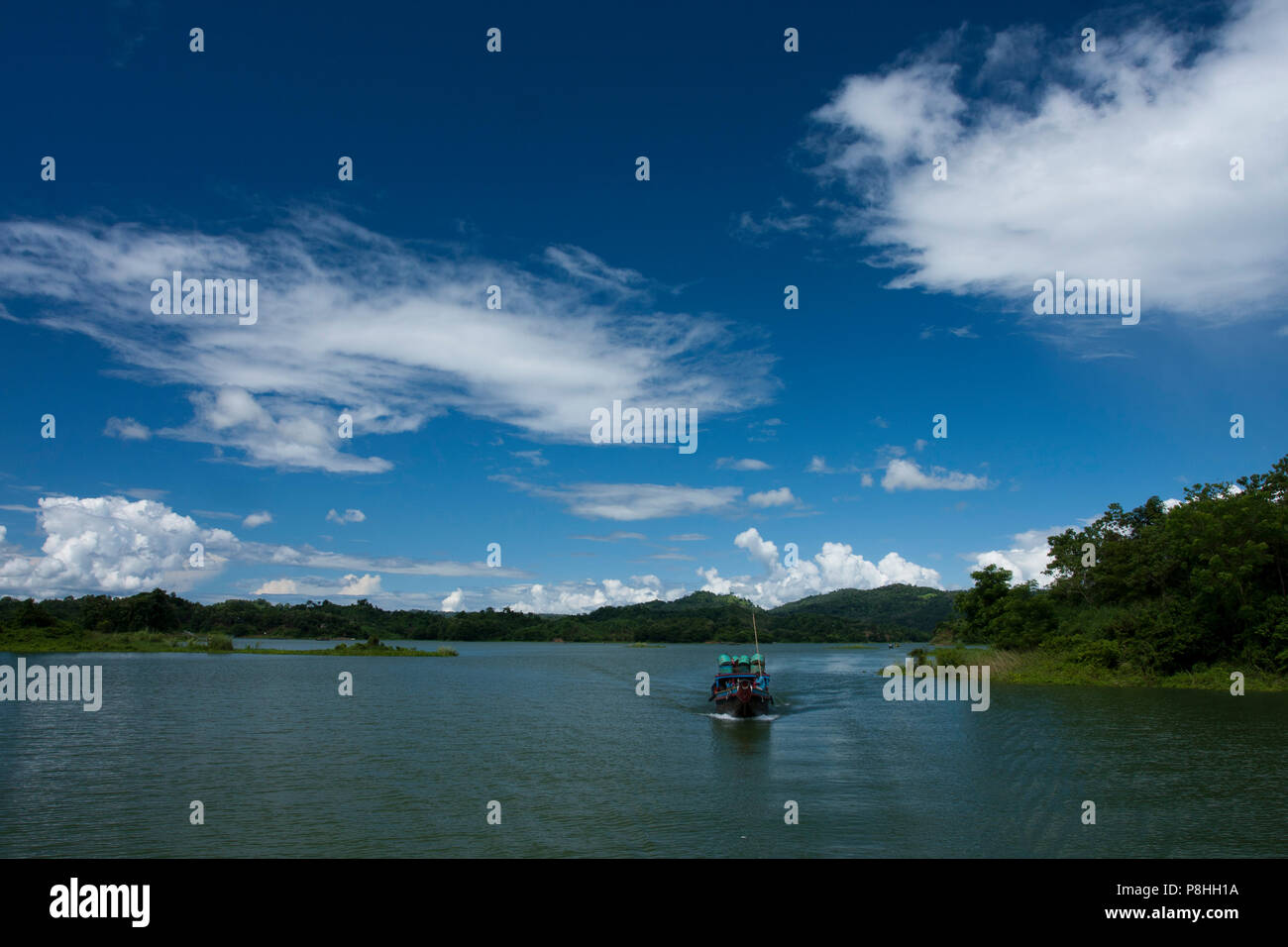 The Kaptai Lake of Rangamati in Bangladesh. A popular tourist ...