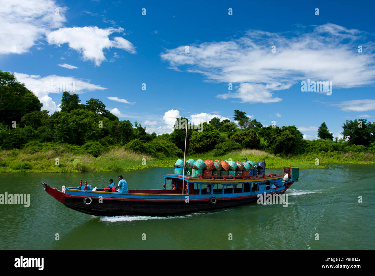 The Kaptai Lake of Rangamati in Bangladesh. A popular tourist ...