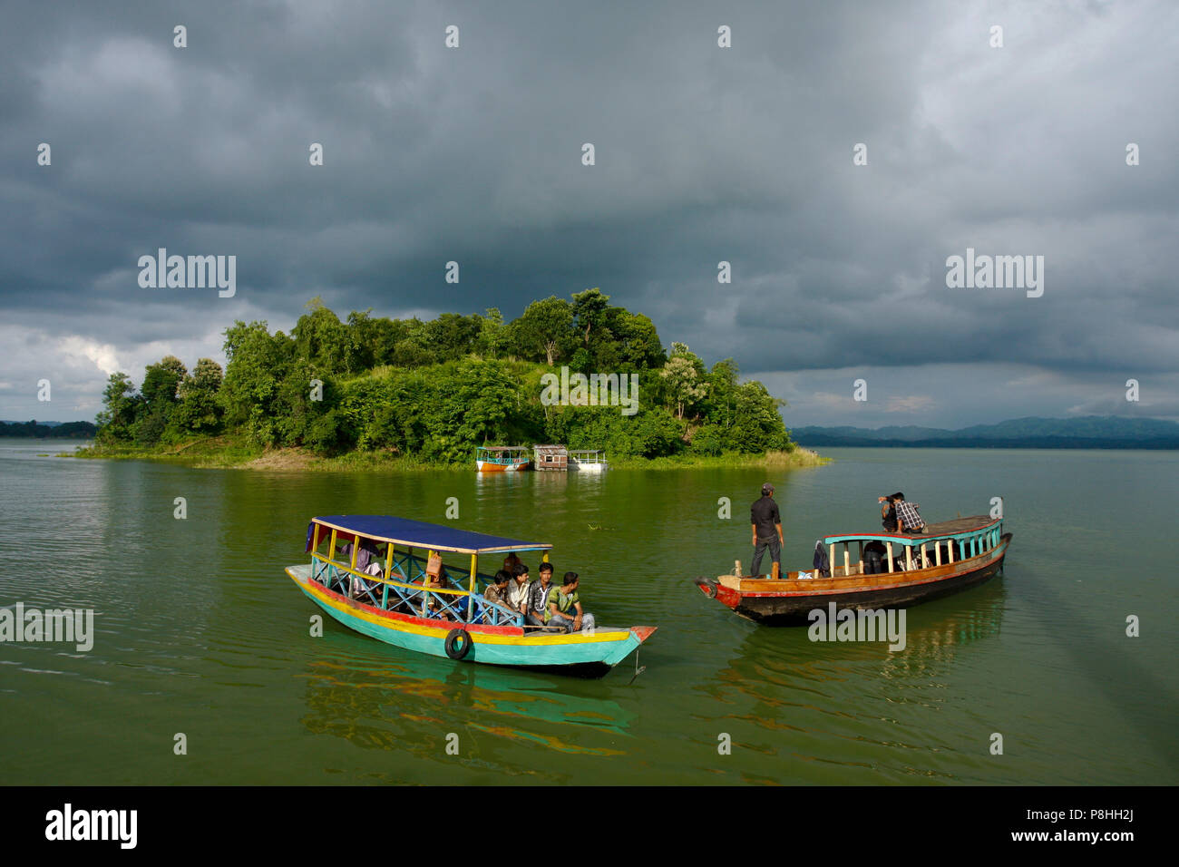 The Kaptai Lake of Rangamati in Bangladesh. A popular tourist ...