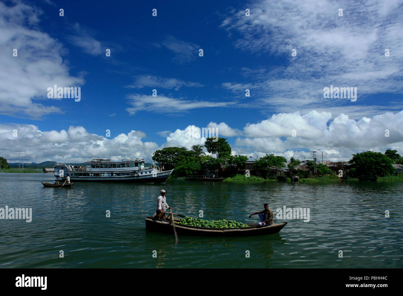 The Kaptai Lake of Rangamati in Bangladesh. A popular tourist ...