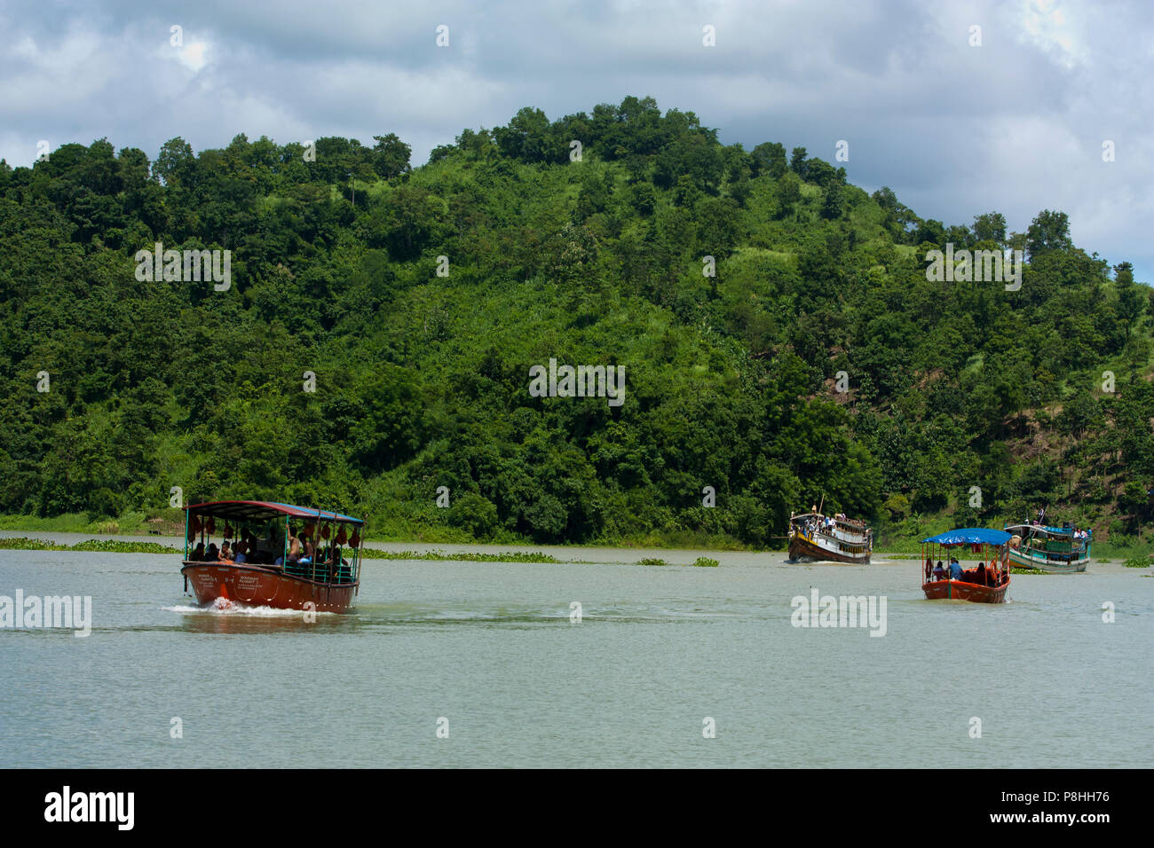The Kaptai Lake of Rangamati in Bangladesh. A popular tourist ...