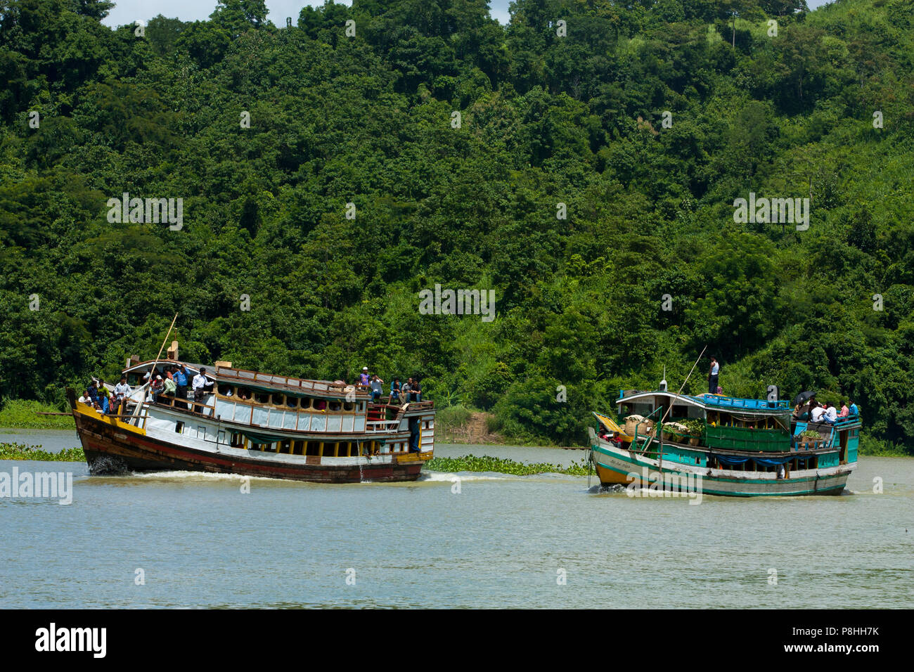 The Kaptai Lake of Rangamati in Bangladesh. A popular tourist ...