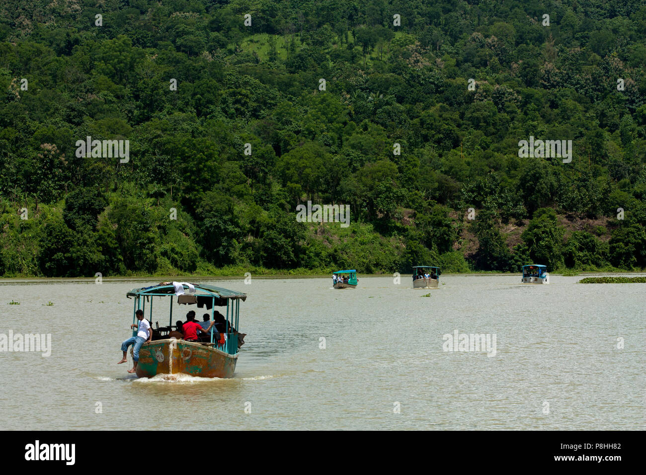 The Kaptai Lake of Rangamati in Bangladesh. A popular tourist ...