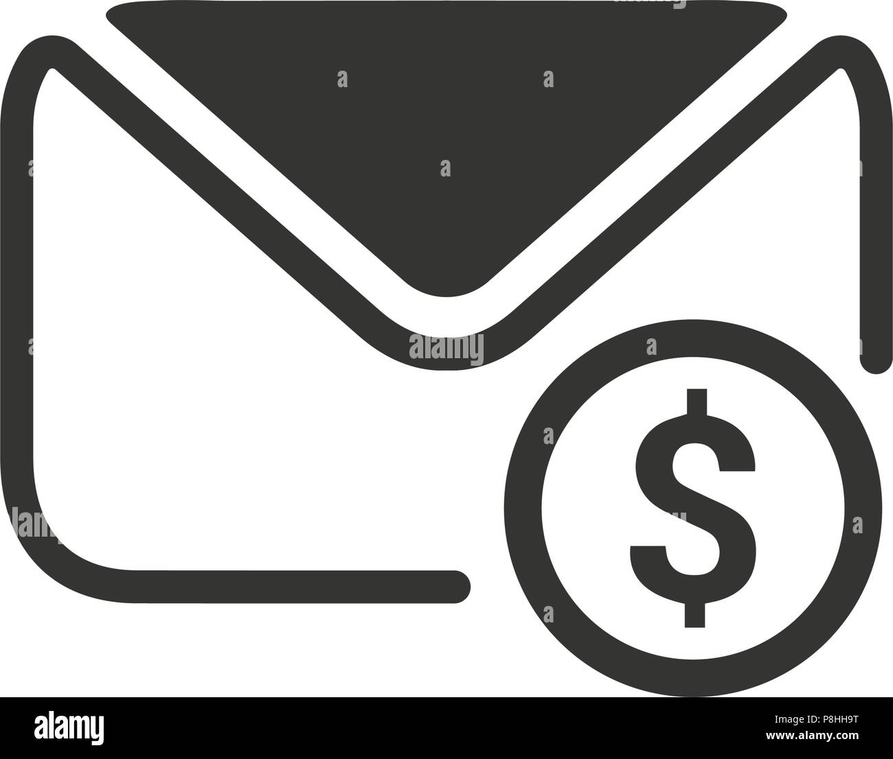 Financial Message Icon Stock Vector Image & Art - Alamy