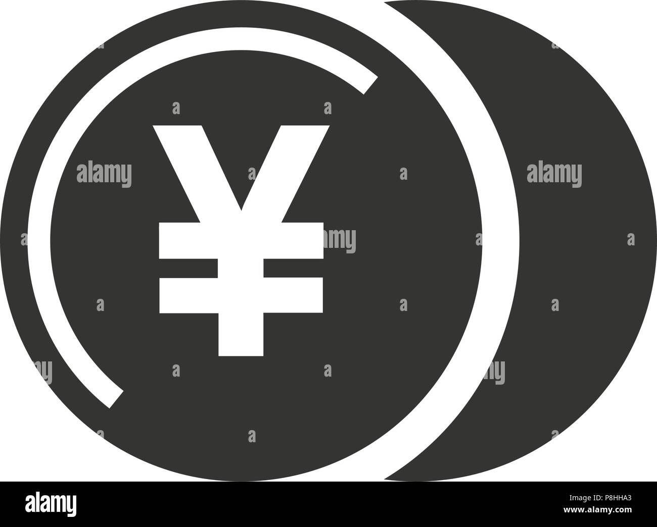 Yen Coin Icon Stock Vector Image & Art - Alamy
