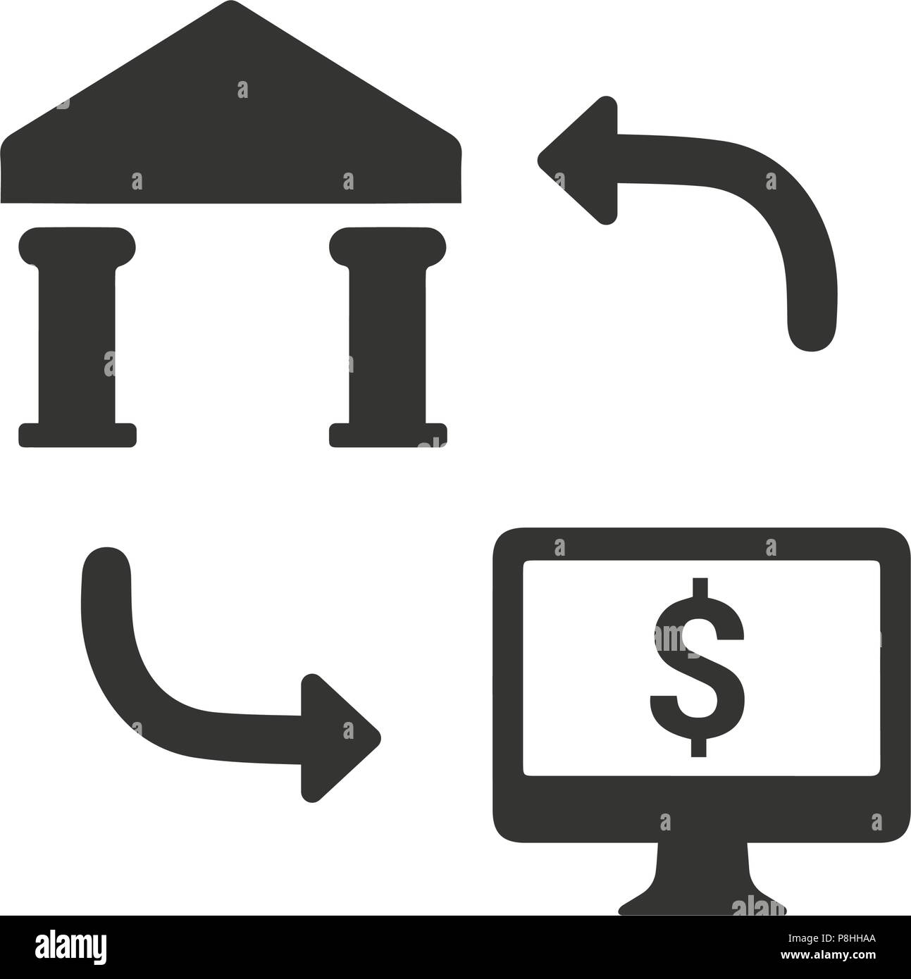 Online Bank Transfer Icon Stock Vector Image & Art - Alamy