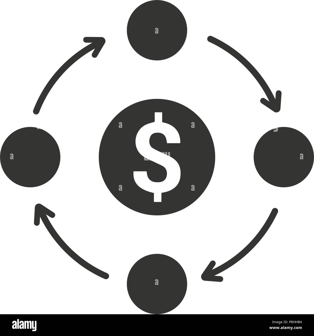 Financial network icon Stock Vector Image & Art - Alamy