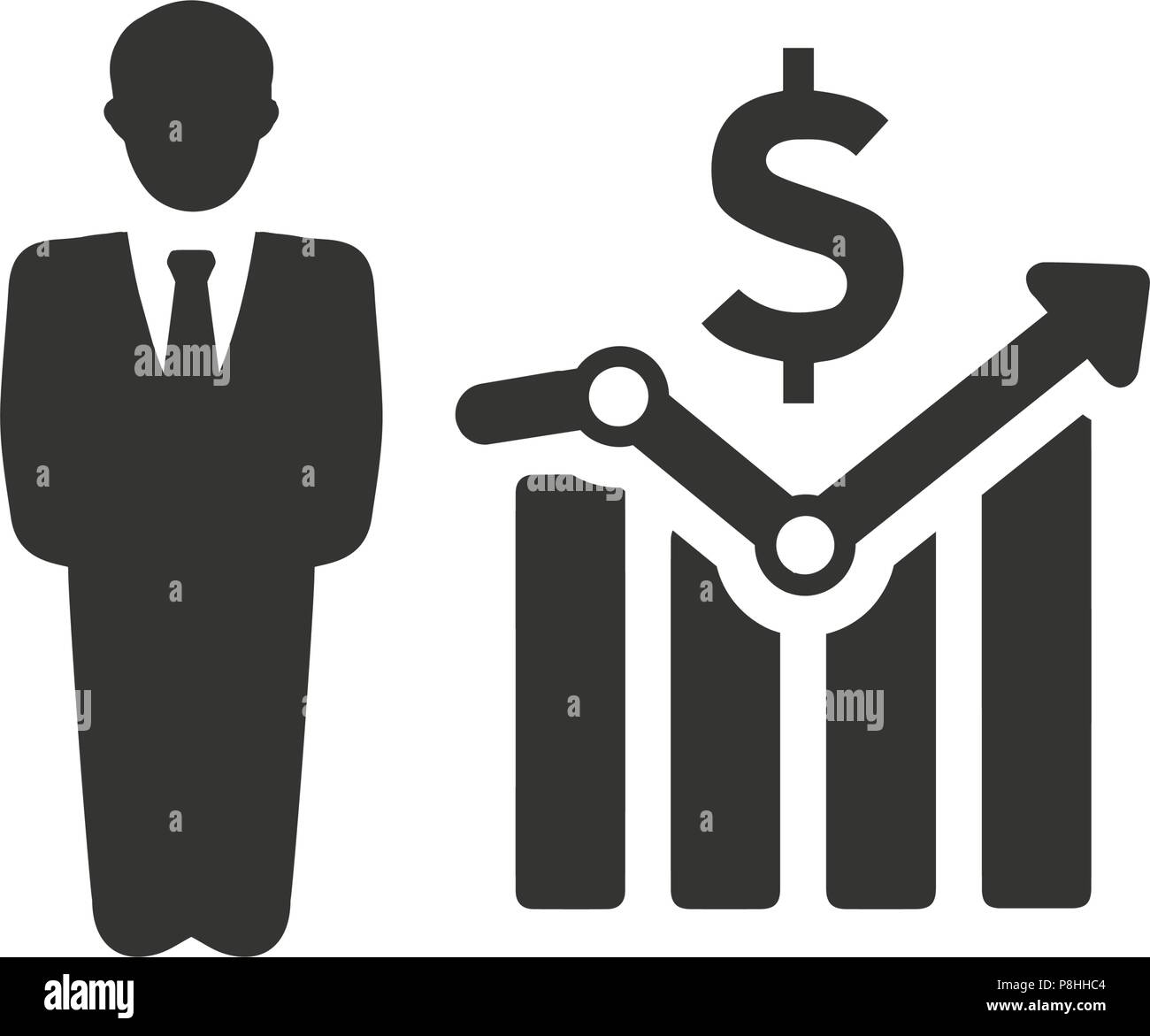 Business Financial Report Icon Stock Vector Image & Art - Alamy