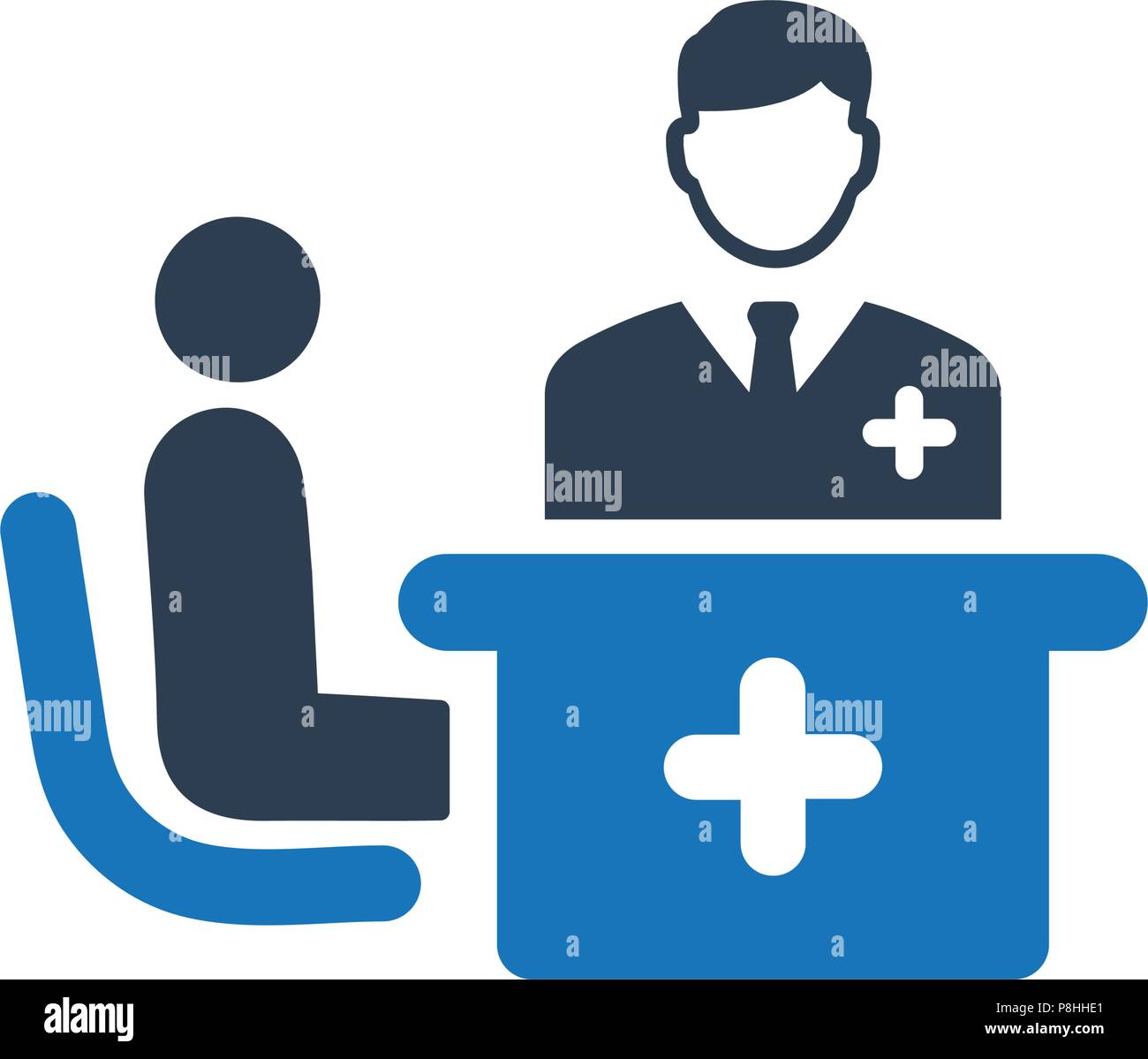 Doctor Consultation Icon Stock Vector Image & Art - Alamy