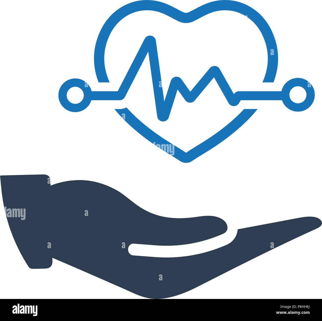 Heart Protection Icon Stock Vector Image & Art - Alamy