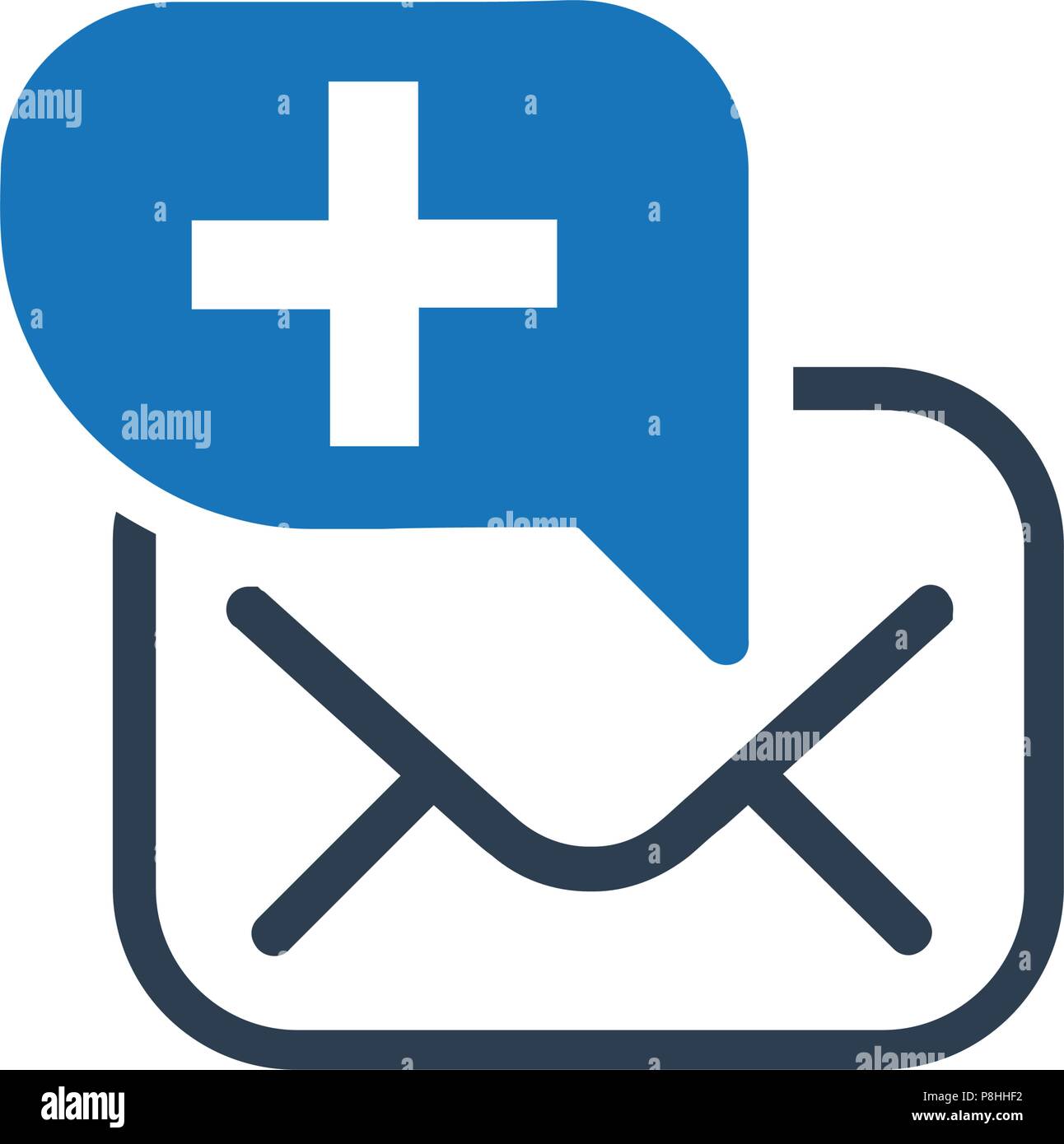 Medical Mail Icon Stock Vector Image & Art - Alamy