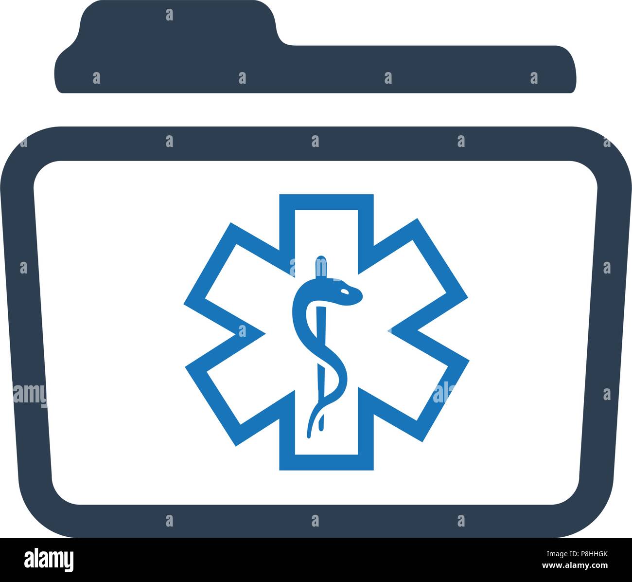 Medical Folder Icon Stock Vector Image & Art - Alamy