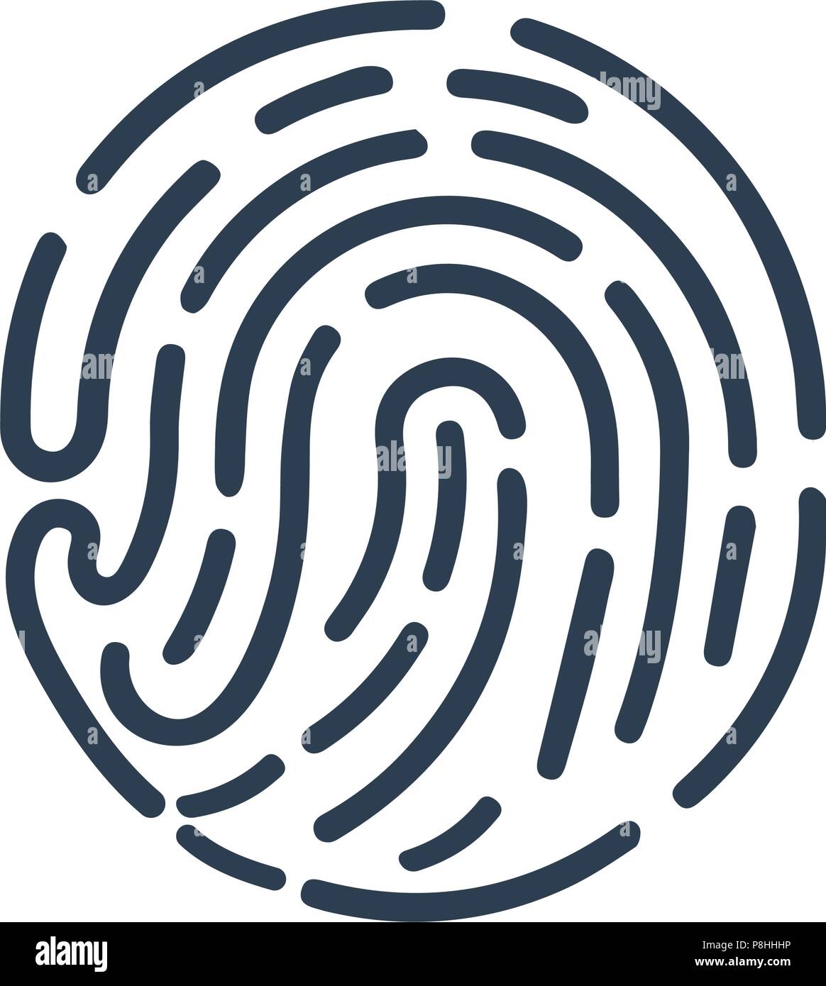 No biometric identification icon Stock Vector Images - Alamy