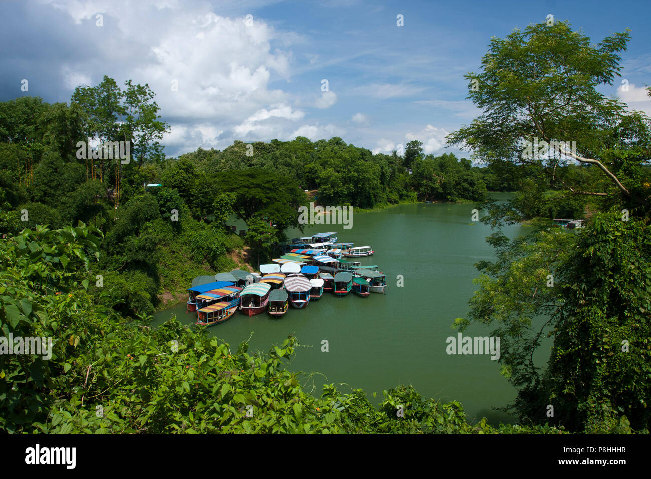 The Kaptai Lake of Rangamati in Bangladesh. A popular tourist ...