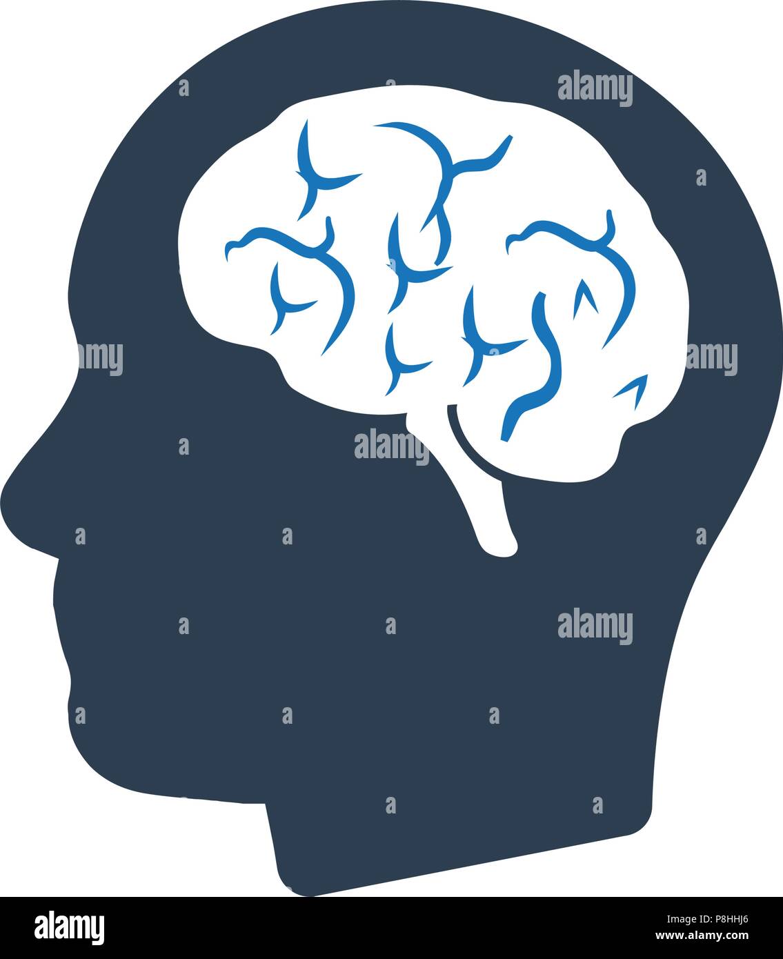 Human brain icon hi-res stock photography and images - Alamy