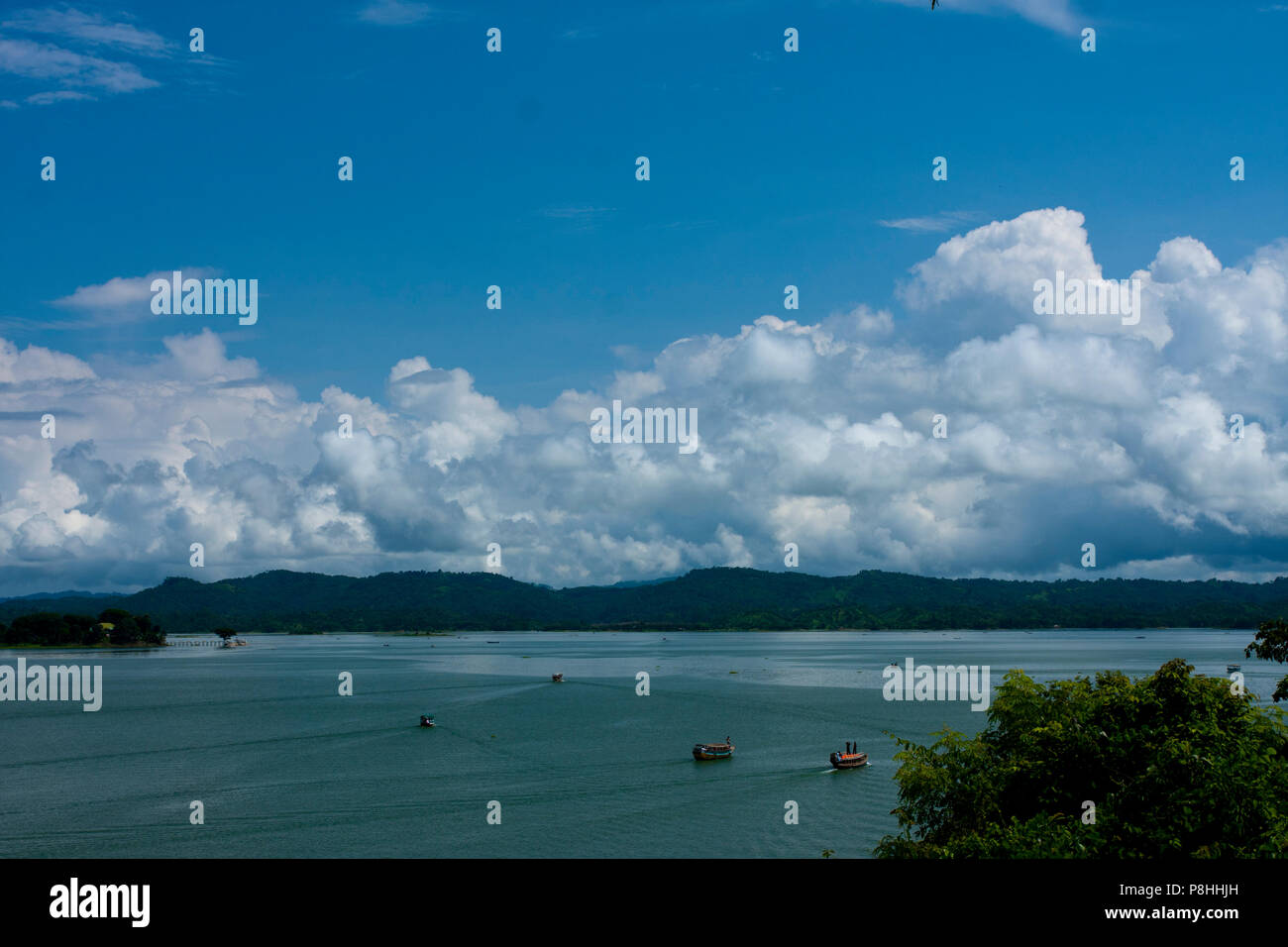 The Kaptai Lake of Rangamati in Bangladesh. A popular tourist ...