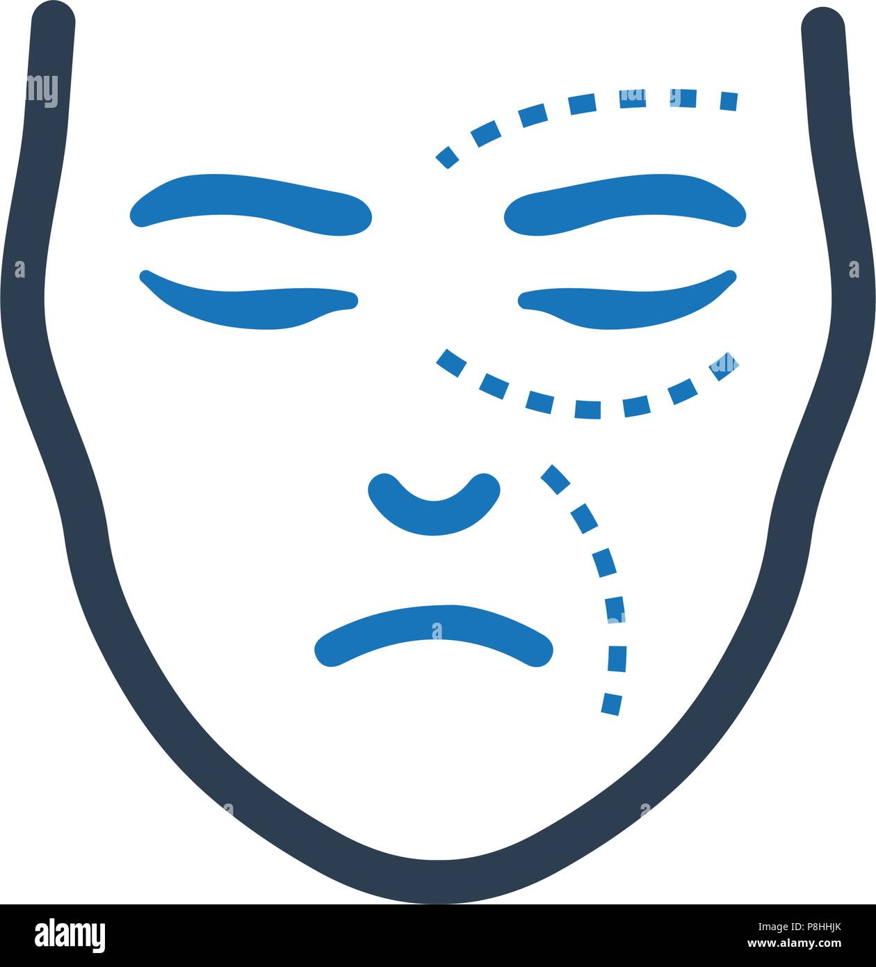 Facial Plastic Surgery Icon Stock Vector Image & Art - Alamy