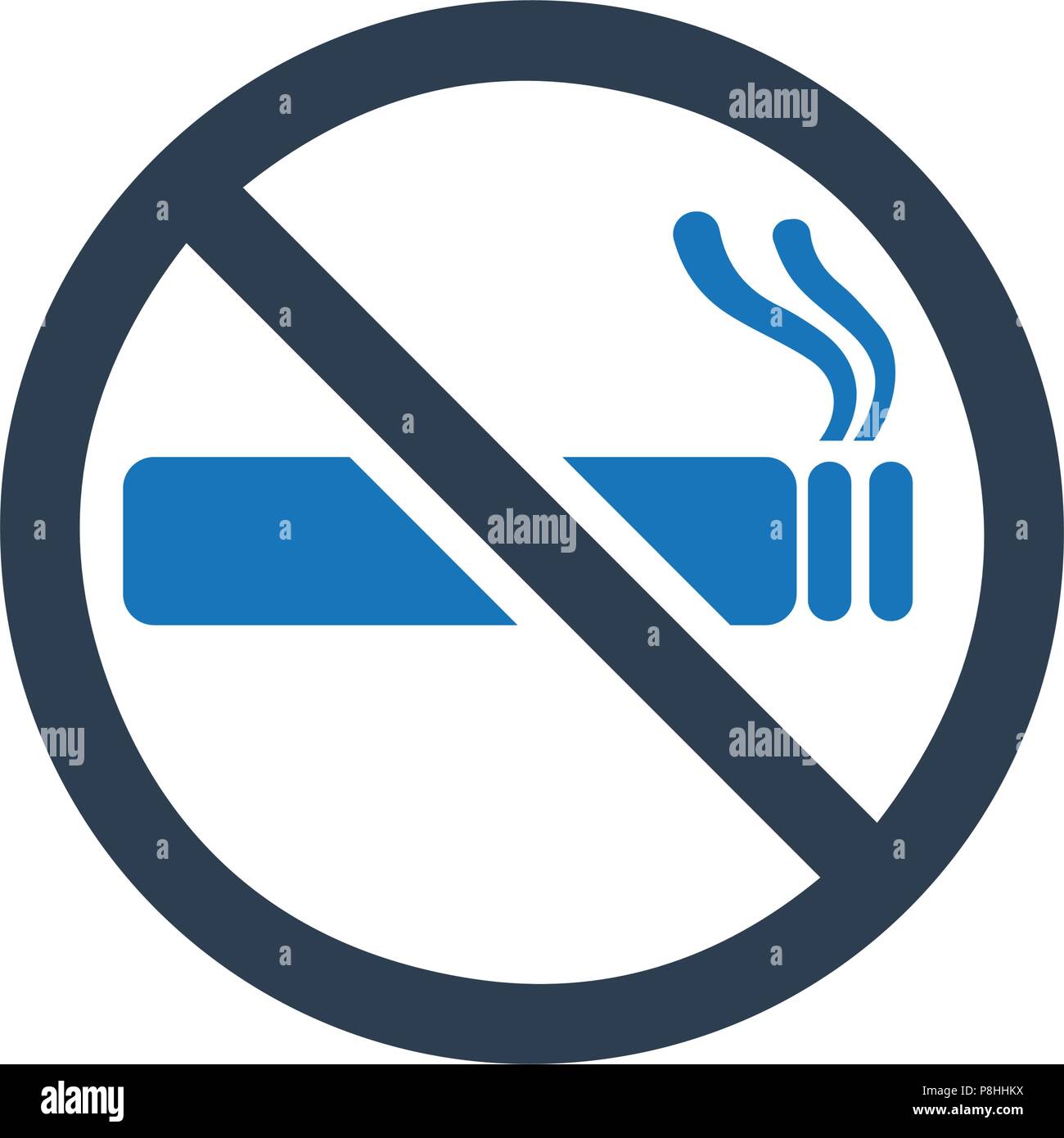 No Smoking Icon Stock Vector Image & Art - Alamy