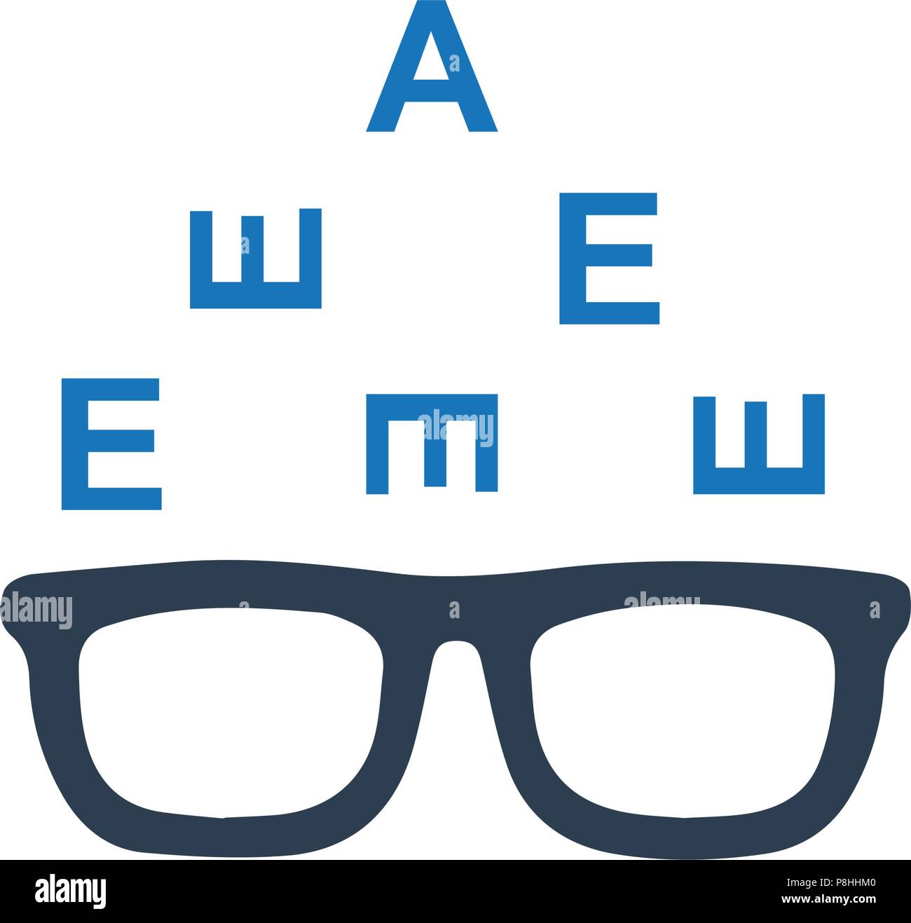 Eye Test Icon Stock Vector Image & Art - Alamy