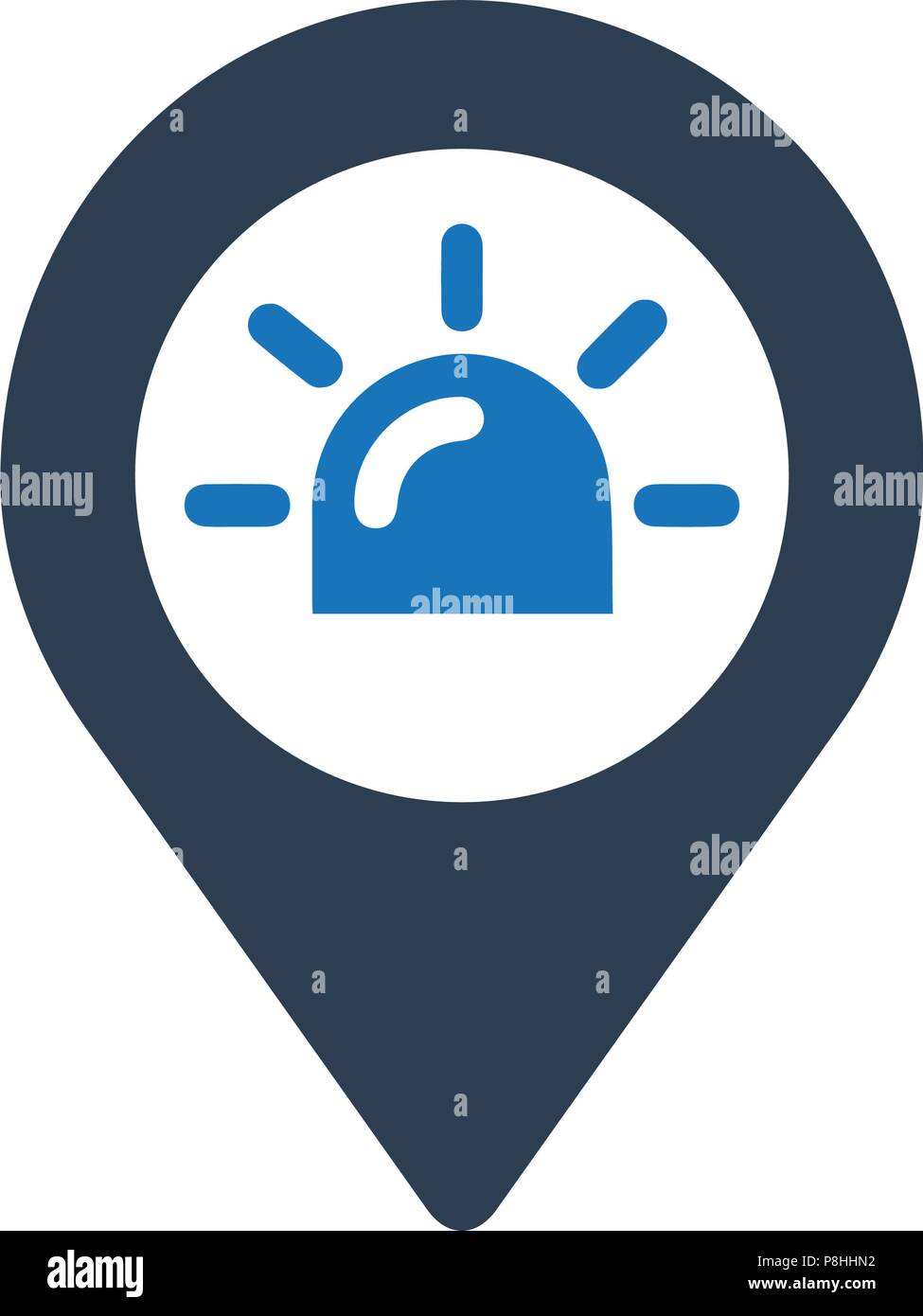 Ambulance Location Icon Stock Vector Image & Art - Alamy
