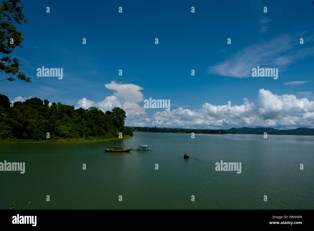 The Kaptai Lake of Rangamati in Bangladesh. A popular tourist ...