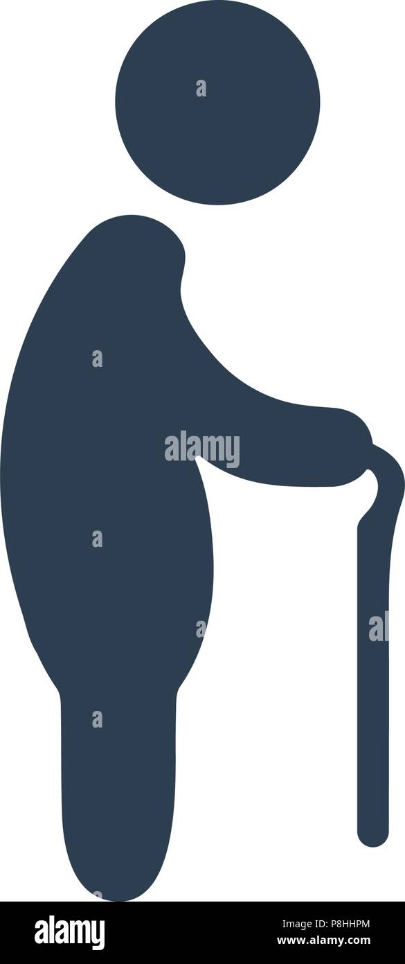 Old man icon hi-res stock photography and images - Alamy