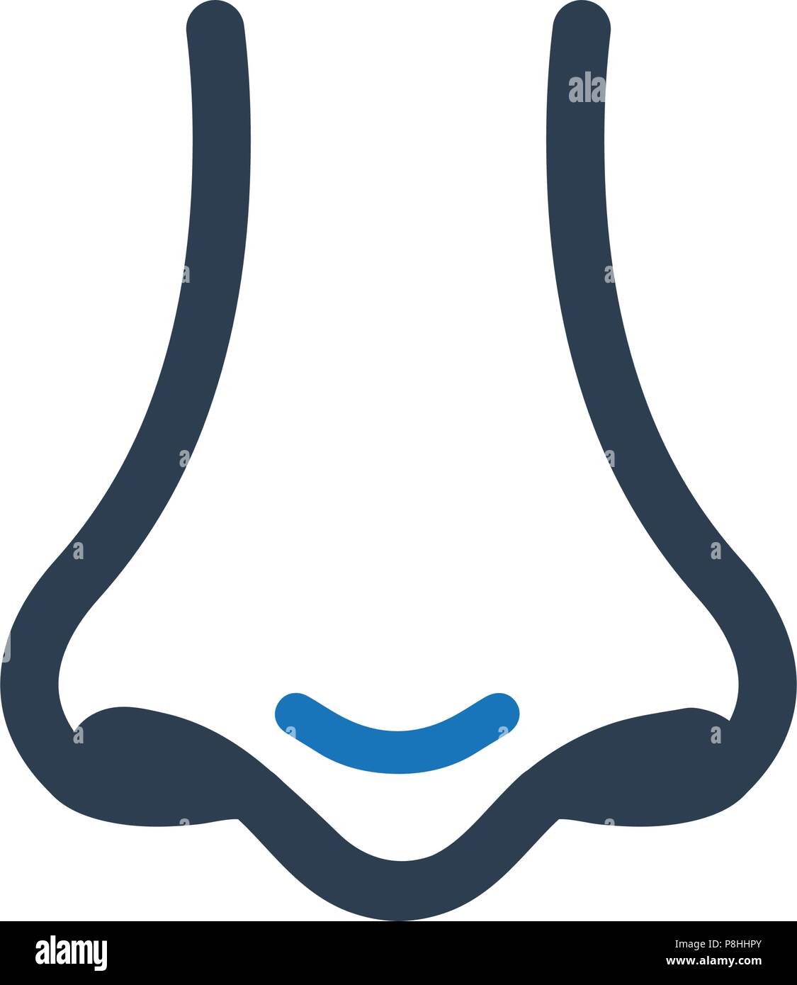 Nose icon Stock Vector Images - Alamy