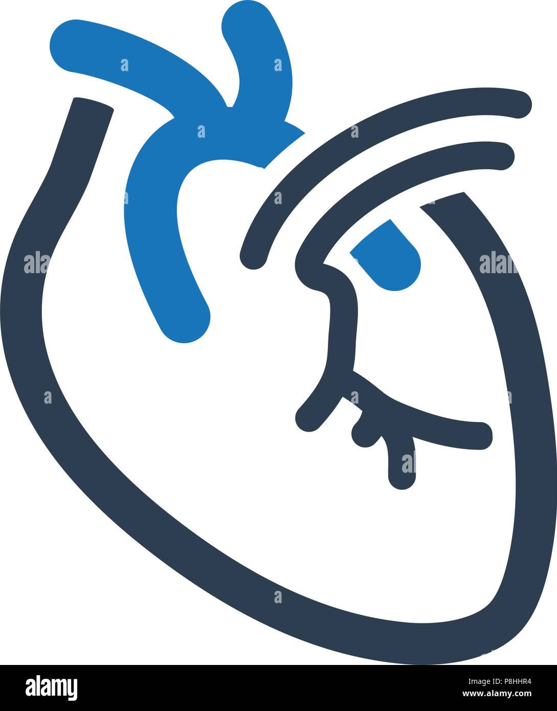 Human Heart Icon Stock Vector Image & Art - Alamy