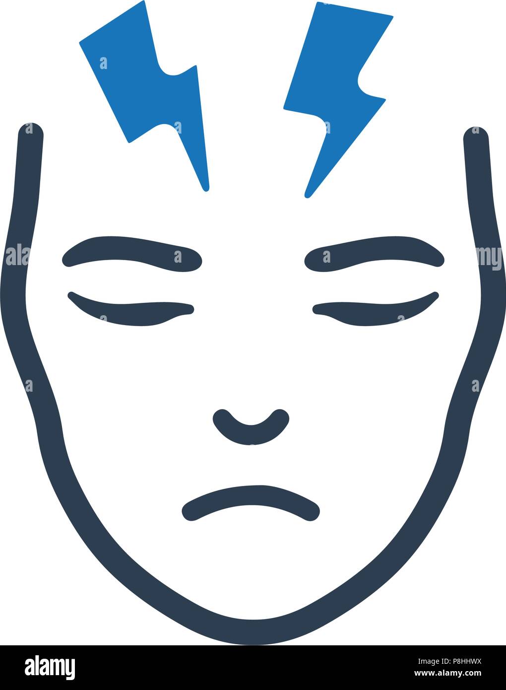Headache symbol Stock Vector Images - Alamy