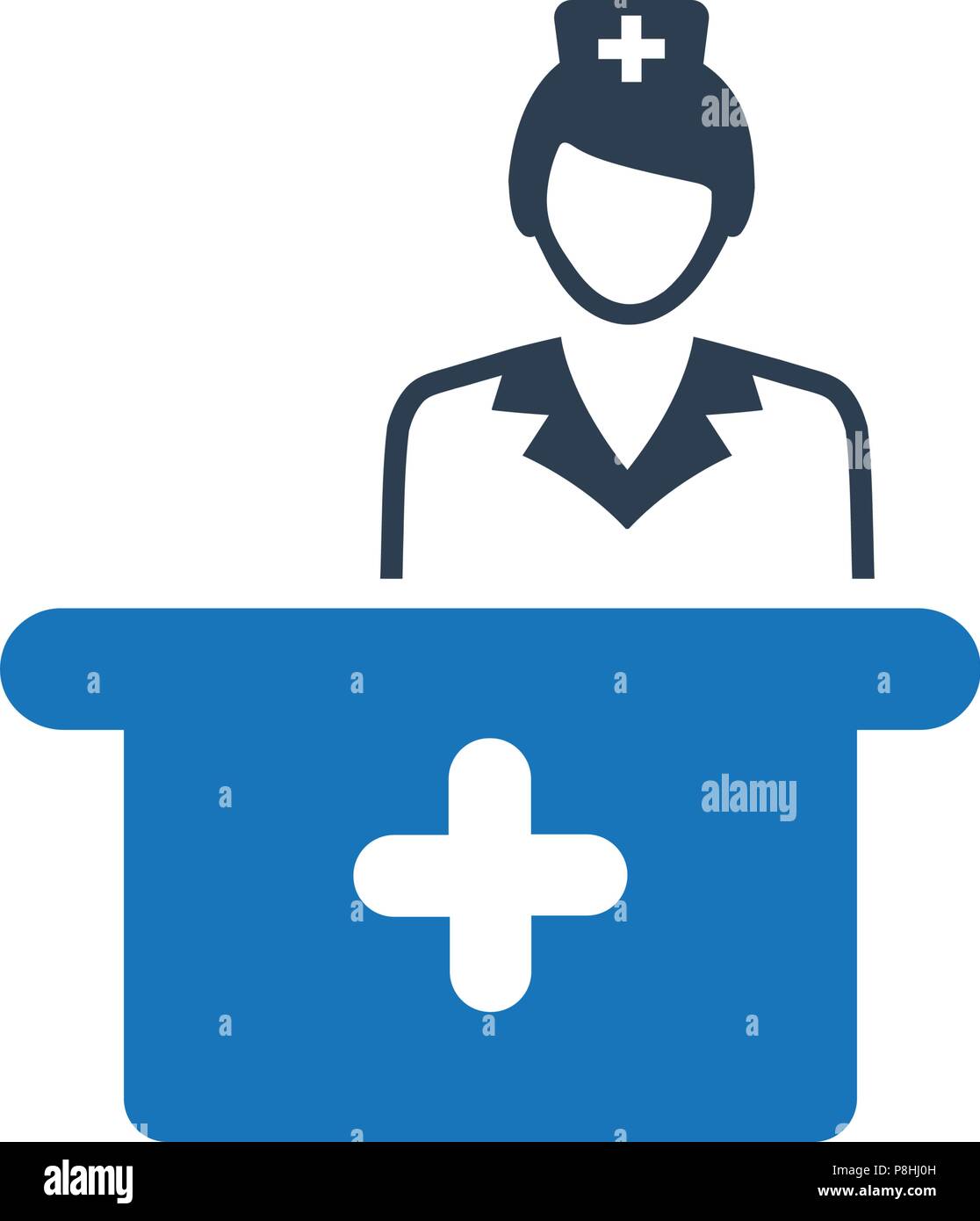 Medical Receptionist Icon Stock Vector Image & Art - Alamy
