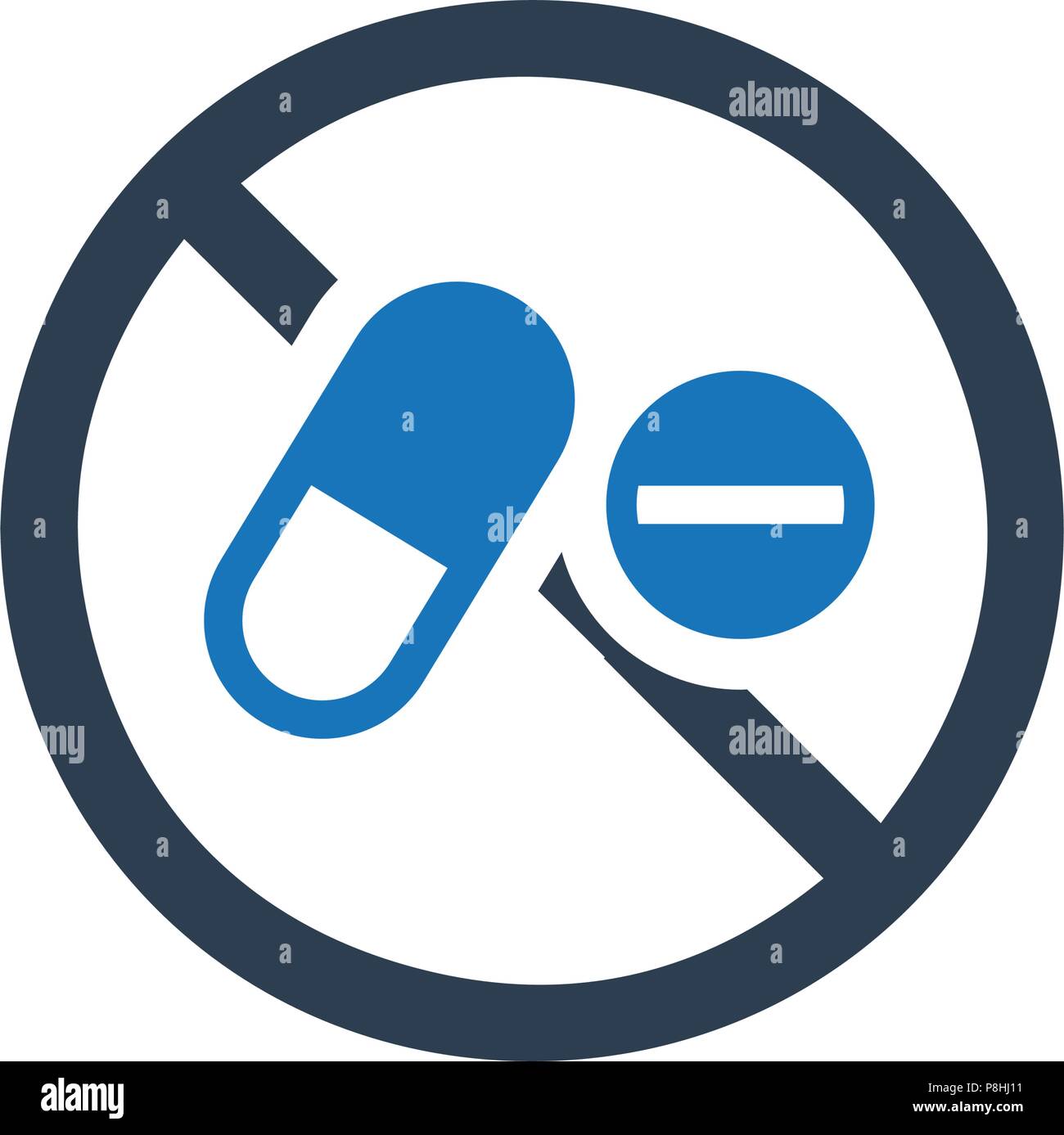 Banned Drugs Icon Stock Vector Image & Art - Alamy