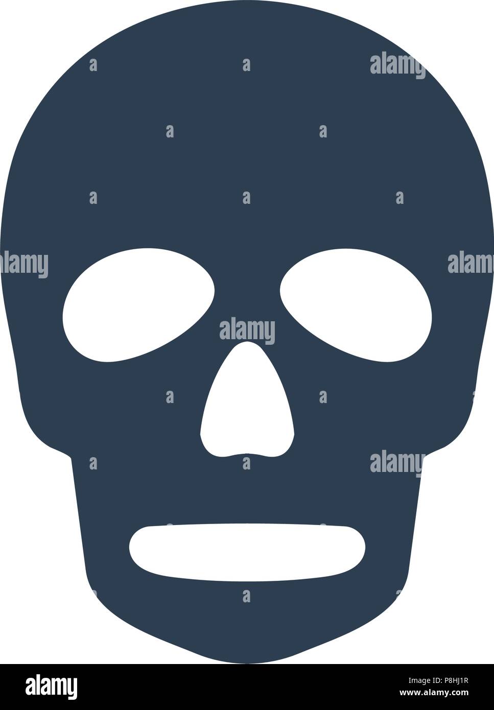 Human skull icon Stock Vector Images - Alamy