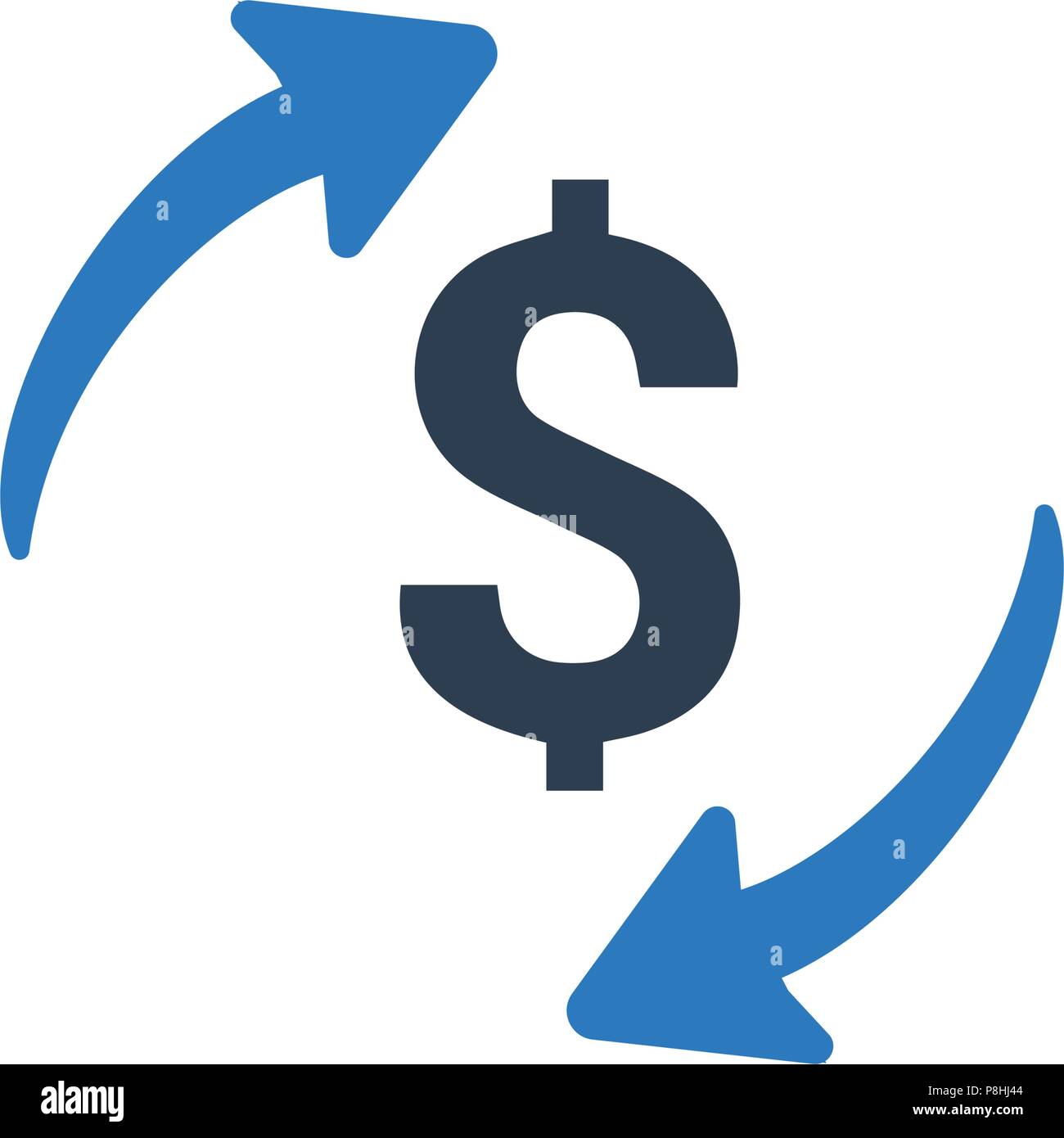 Currency Conversion Icon Stock Vector Image & Art - Alamy