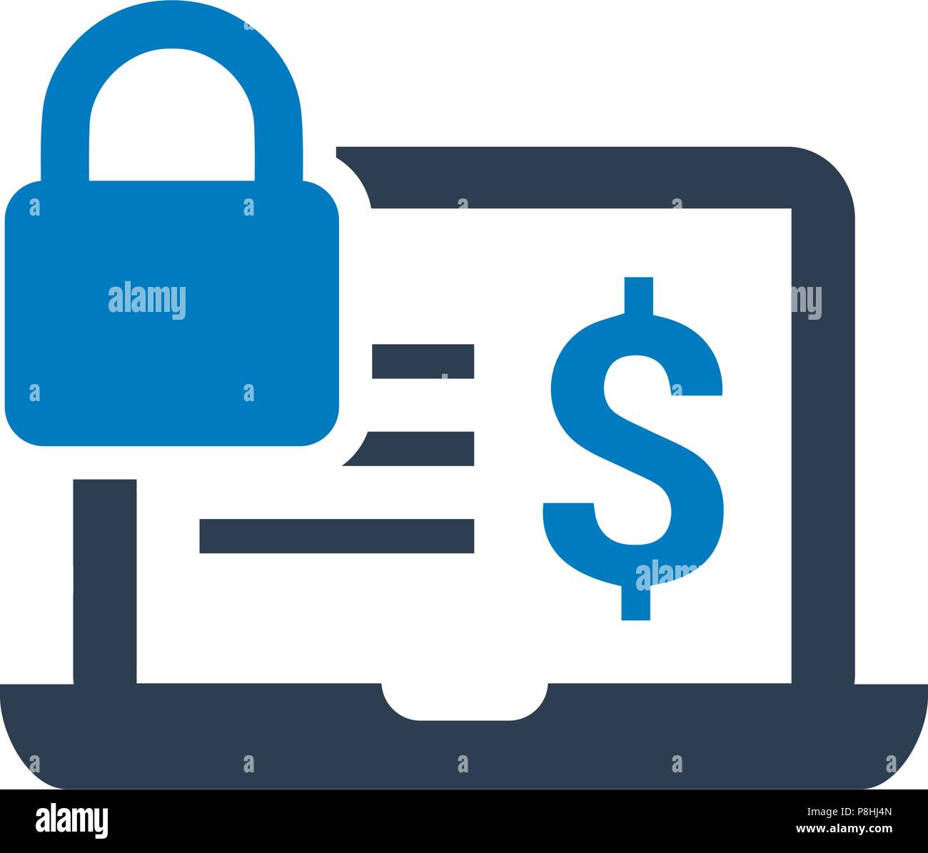 Secure Online Banking Icon Stock Vector Image & Art - Alamy