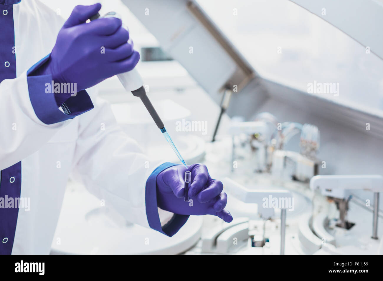 Close up male researcher hi-res stock photography and images - Alamy